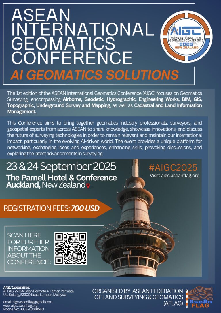คณะกรรมการจัดงาน ASEAN International Geomatics Conference (AIGC) และ AFLA ขอเชิญเข้าร่วมการ ...