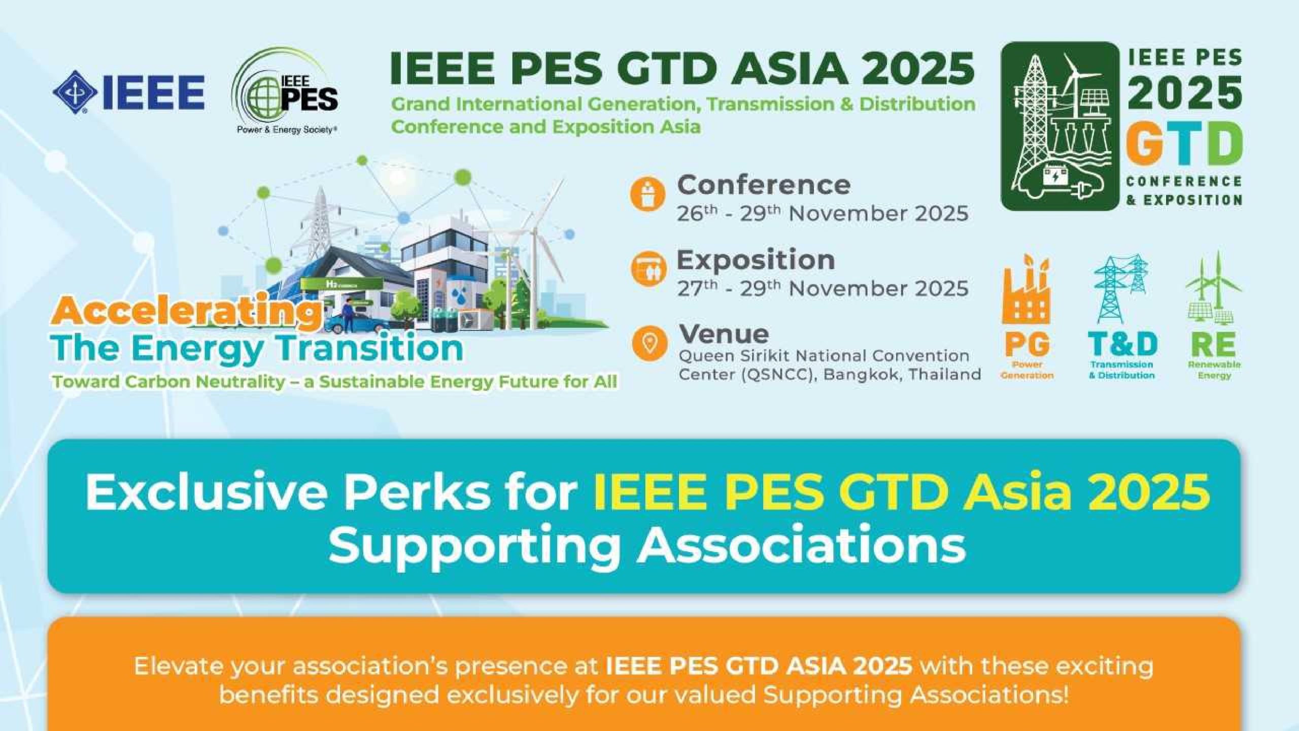 EXCLUSIVE PERKS FOR IEEE PES GTD ASIA 2025 SUPPORTING ASSOCIATIONS! - COE