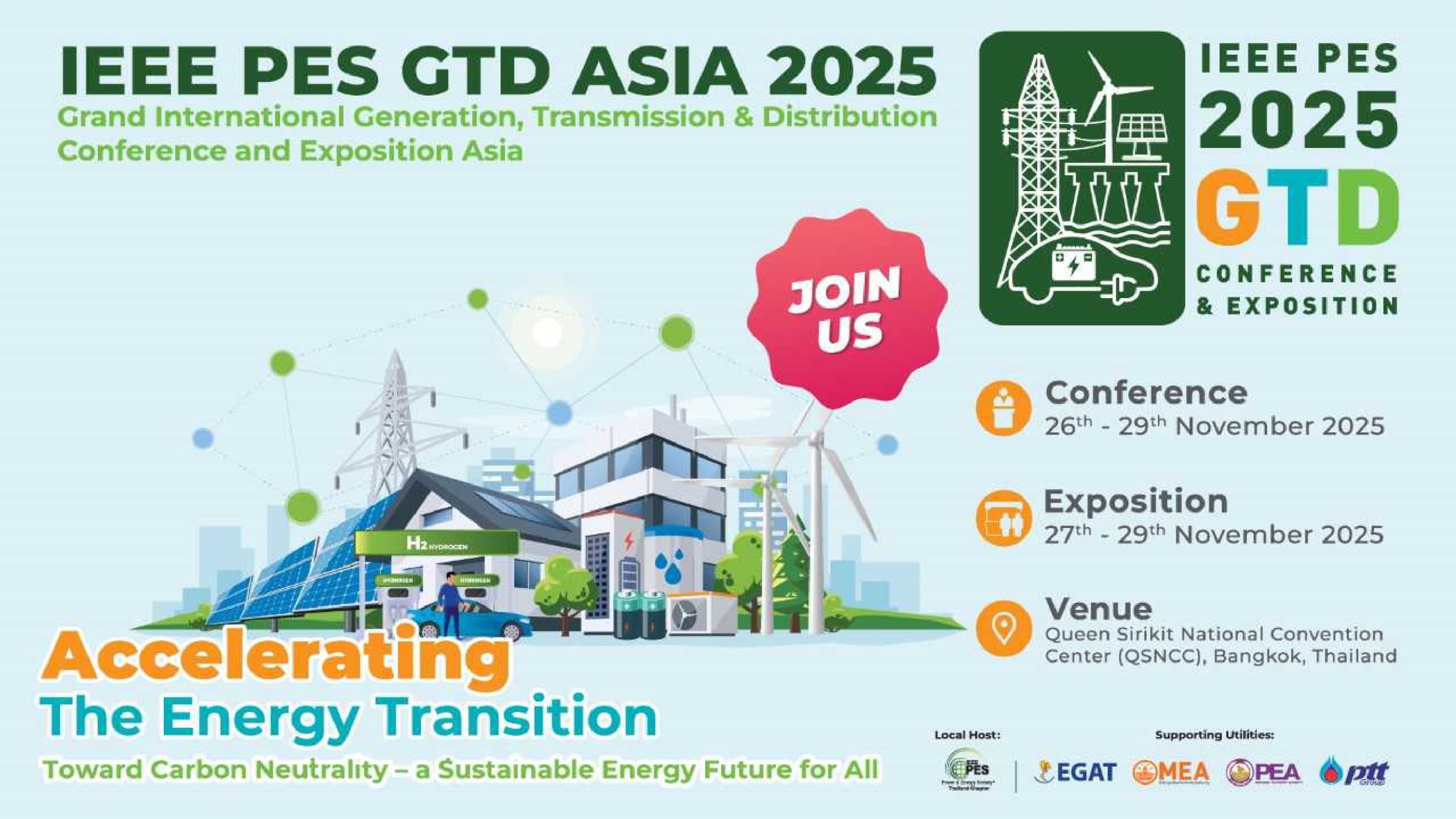 เริ่มต้นสู่อนาคตที่เป็นกลางทางคาร์บอนได้ที่นี่ : IEEE PES GTD Asia 2025 ...